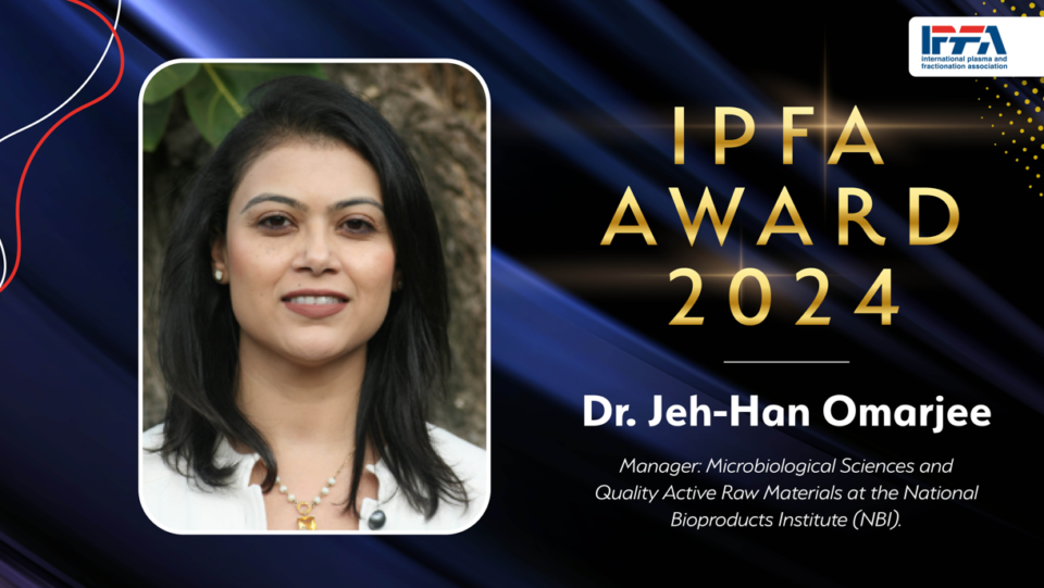 Dr Jeh-Han Omarjee receives the 2024 IPFA Award - IPFA